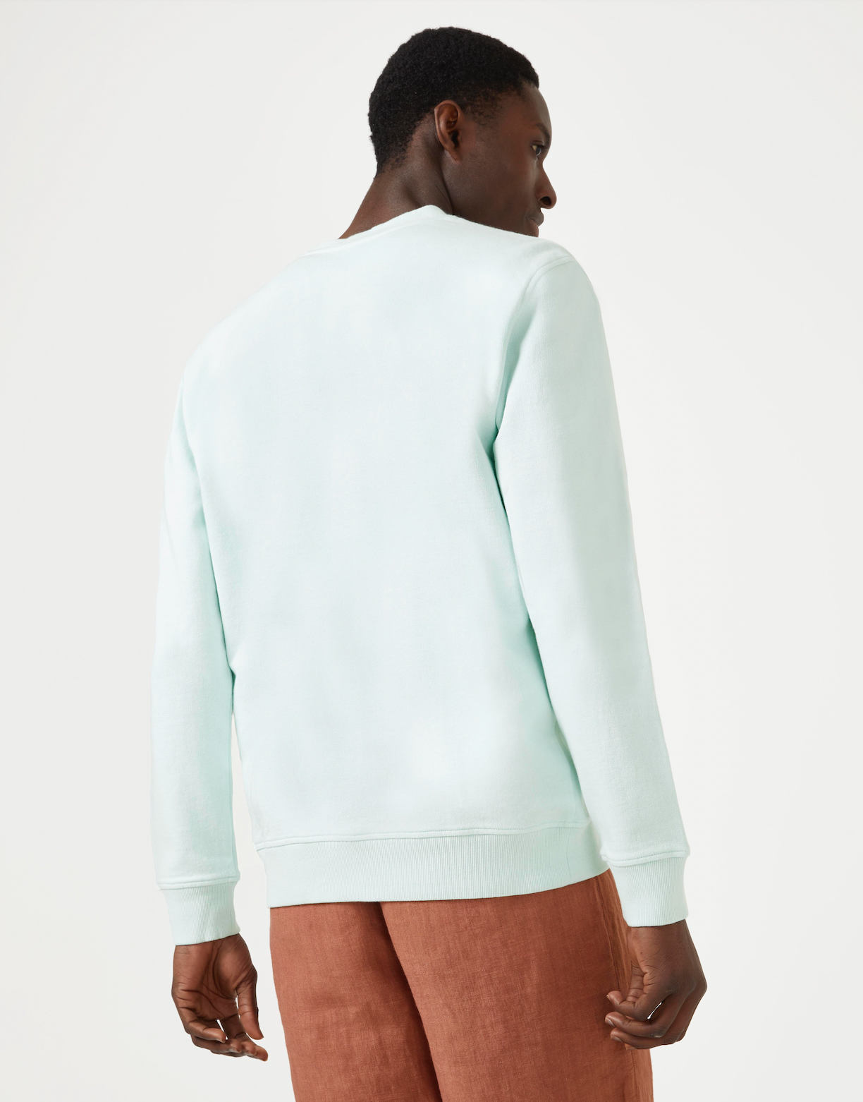 100% Natural Cotton Popper shoulder sweatshirt - Peppermint – Cut&Pin